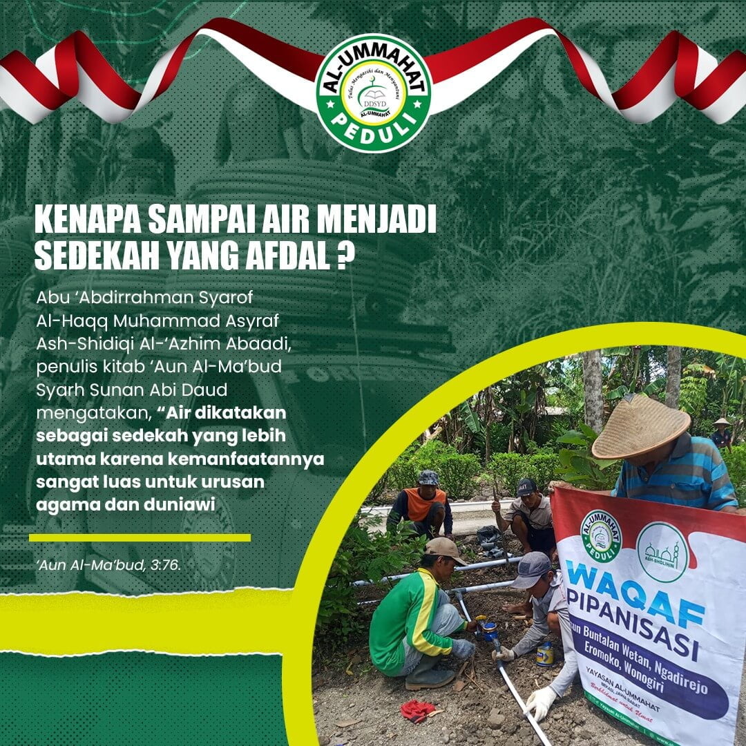 Infografis Wakaf Air Al Ummahat Peduli Wakaf Air Tahun 2023 - Yayasan Al-Ummahat